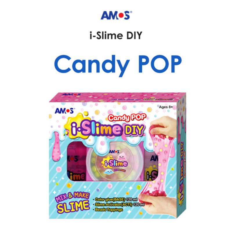 ชุดทำสไลม์ด้วยตัวเอง Amos i-Slime DIY ชุด Candy Pop - Organika2kids - ThaiPick