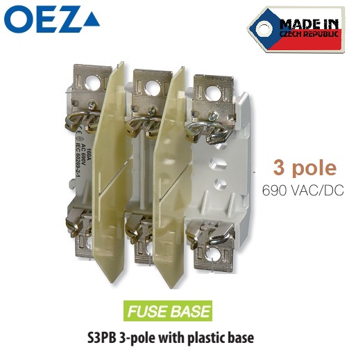 ฐานฟิวส์ NH000, NH00 / Fuse base 3 pole - OEZ (Made in Czech) | Lazada ...