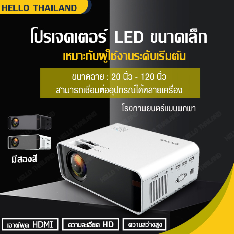 Projector home HD 4K small portable 3D home theater 1080P office all-in ...