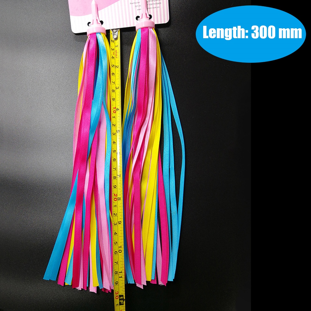 2pcs Bicycle Handlebar Colorful Tassel Streamers Kids Scooter Bike ...