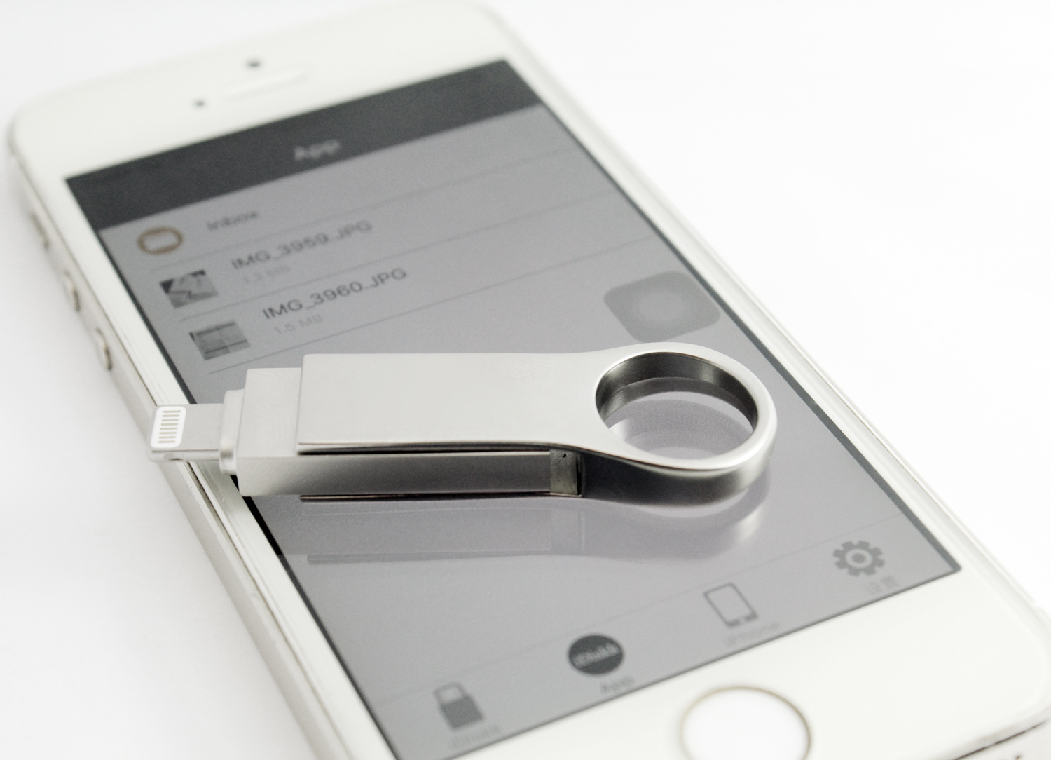 iDrive iDiskk Pro LX-814 128GB USB 2.0 แฟลชไดร์ฟสำรองข้อมูล iPhone,IPad ...