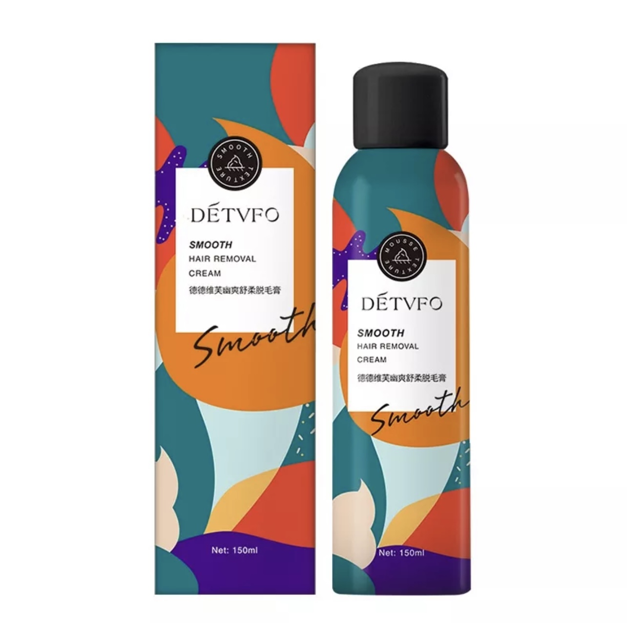 ครีมกําจัดขน DETVFO กําจัดขน แบบไม่เจ็บปวด DETVFO มูสกำจัดขนสเปรย์กำจัด ...