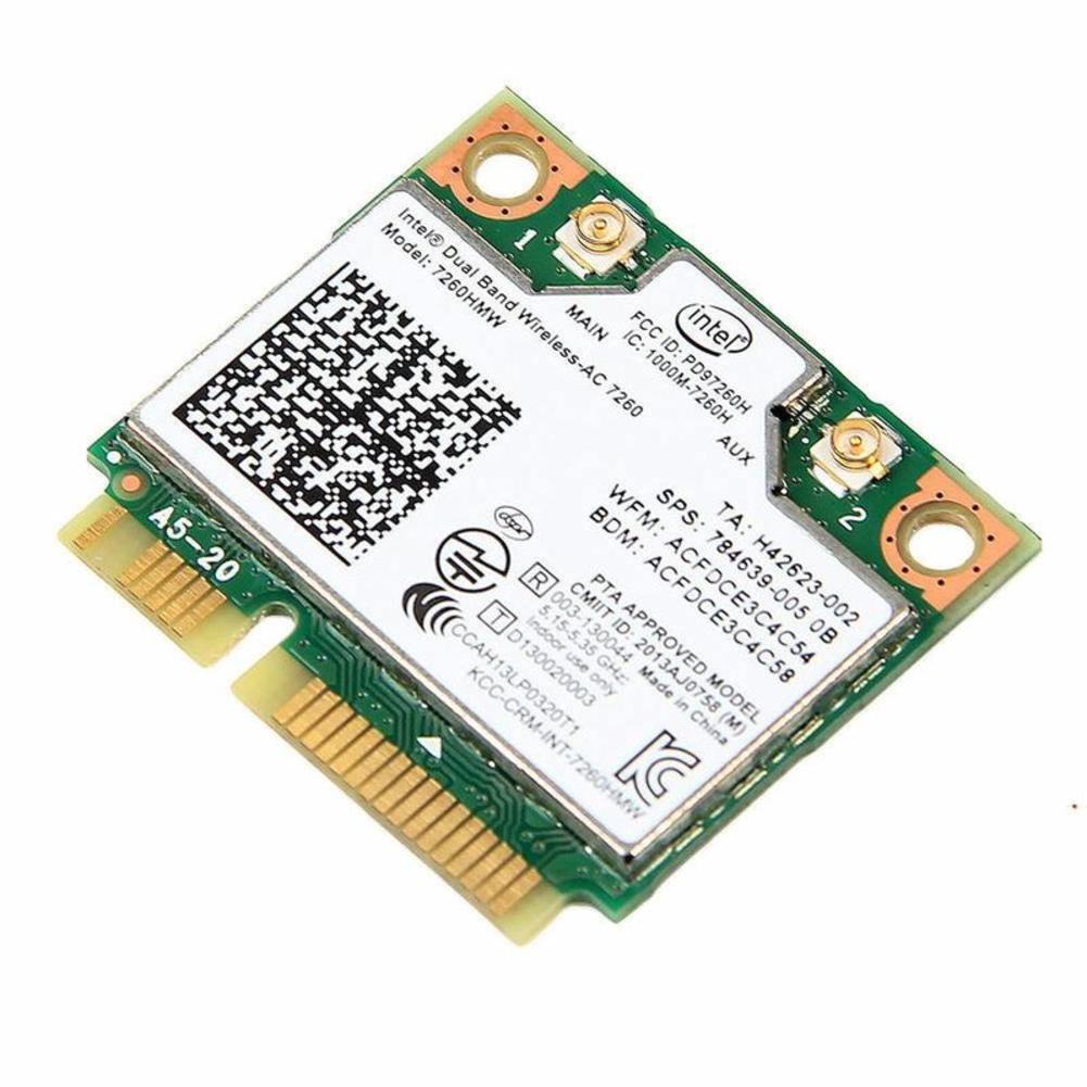 Dual Band Intel 7260 AC 7260HMW 867Mbps Wireless Wifi Mini BT Card ...