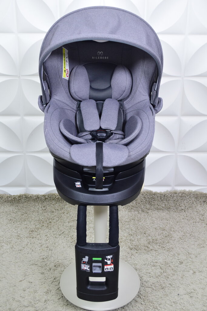 คาร์ซีทมือสอง AILEBEBE Kurutto 4i Premium สีเทา (ปี2019) - มัม ทรัสต์ - ThaiPick