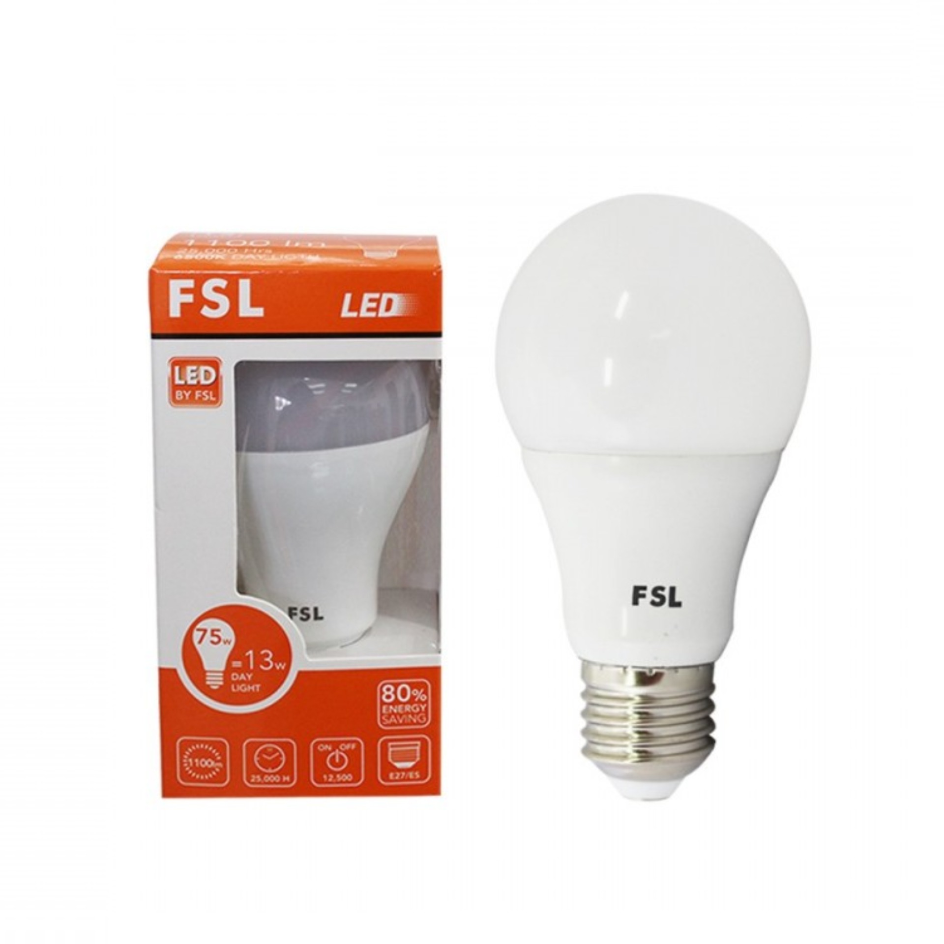 FSL หลอดประหยัดไฟ LED หลอด LED BULB 13W E27 DAYLIGHT หลอดประหยัดไฟแอลอี ...