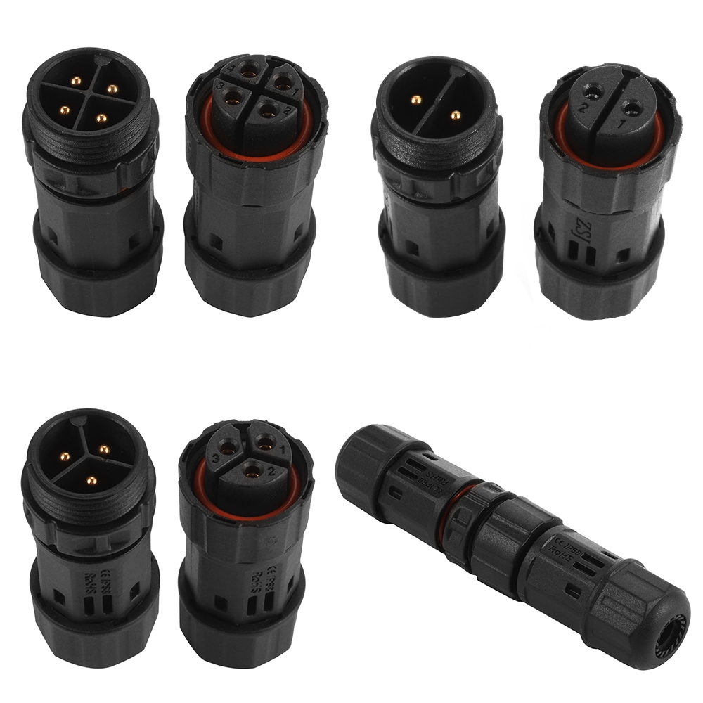 M19 Assembled Waterproof Electrical Cable Connector Plug Socket ...