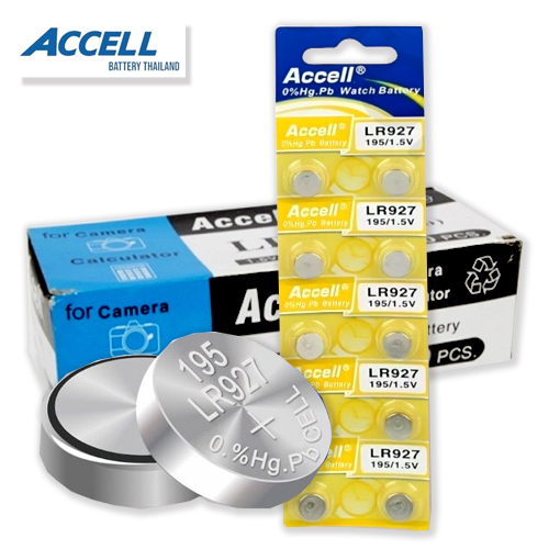 Velashop ถ่านนาฬิกา ถ่านกระดุม Accell Lithium Battery รุ่น LR927 ขนาด ...