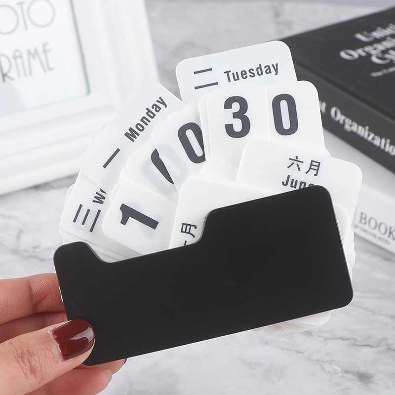 ChangAn Perpetual Calendar Diy Flip Calendar Crafts Home Office School ...