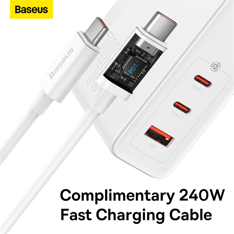 Baseus 140W GaN5 USB C Fast Charger PD3.1 QC4.0 Triple-port Quick ...