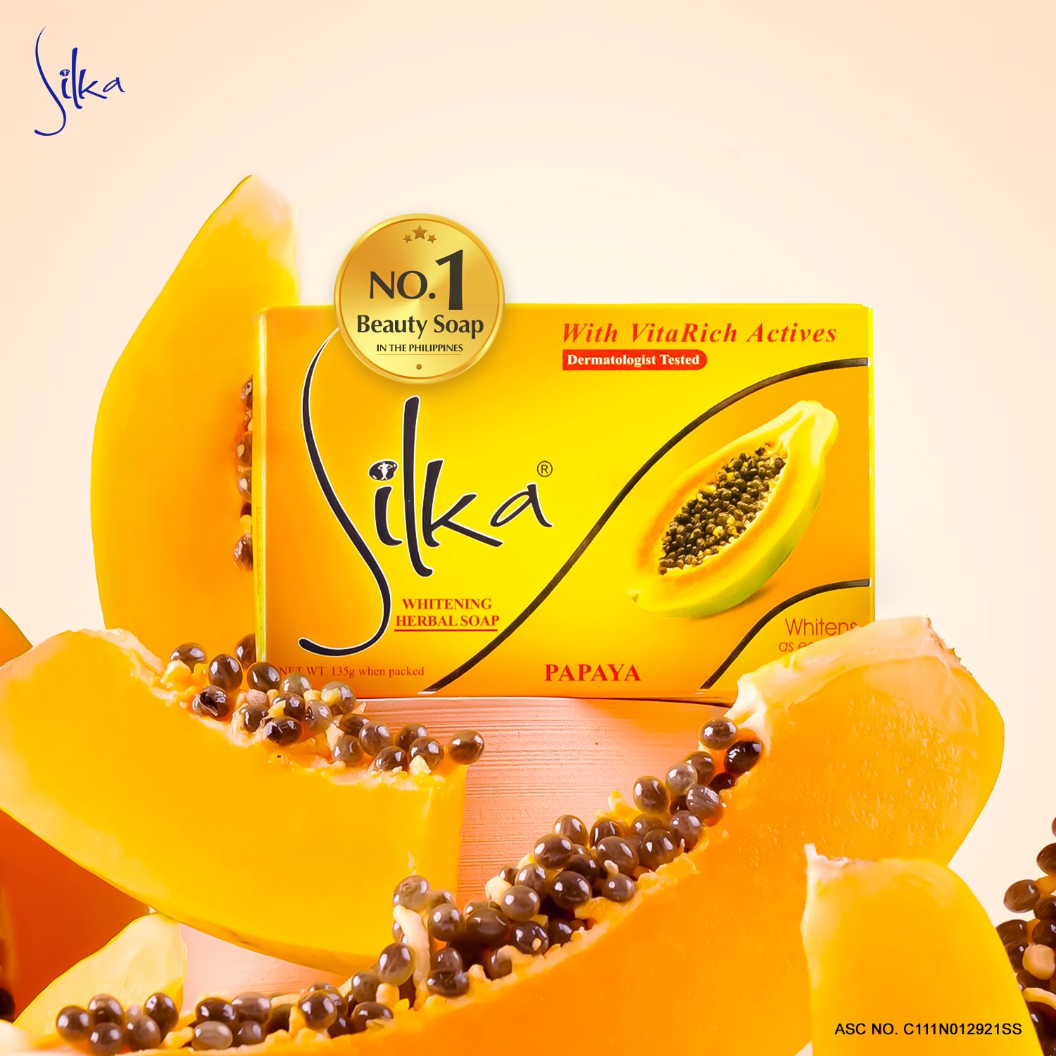 Silka Papaya soap 135g | Lazada.co.th