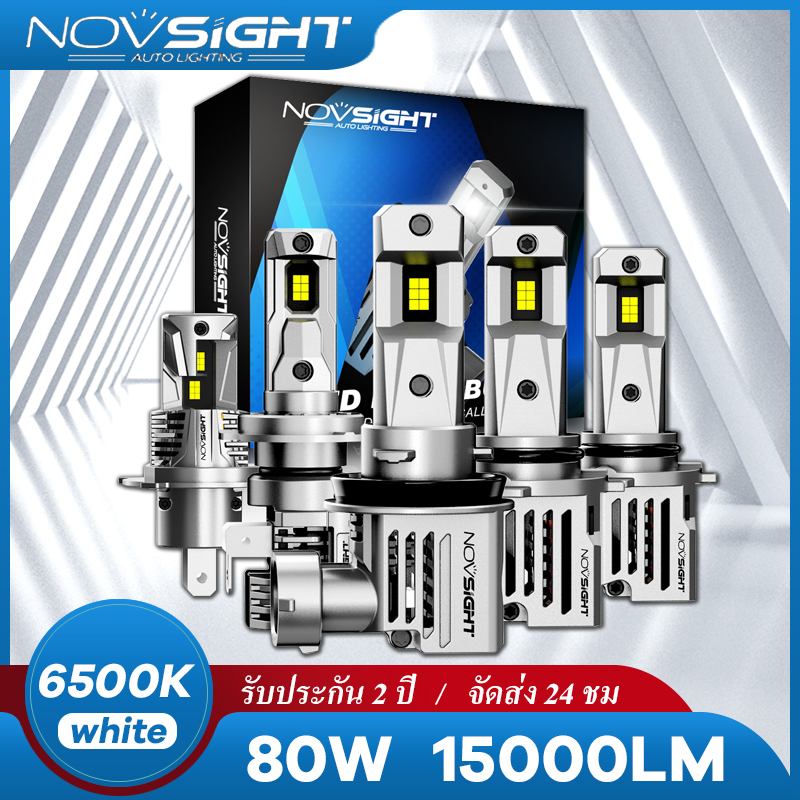 Novsight ใหม่ N9 LED ไฟหน้ารถ 60W 10000LM 9006 H4 H7 H11 LED ไฟหน้าชุด ...