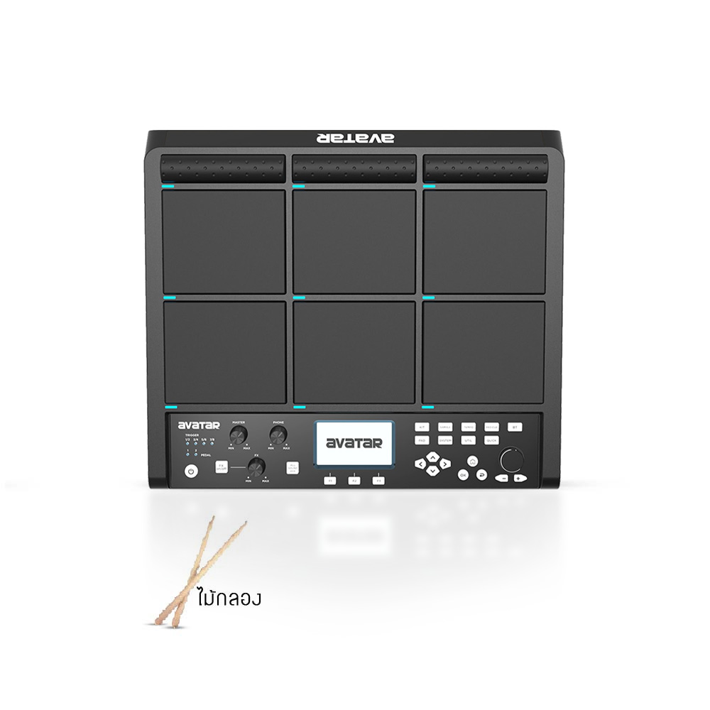 Avatar PD708 Sampler Pad กลองไฟฟ้า พร้อมอุปกรณ์เสริม | Lazada.co.th