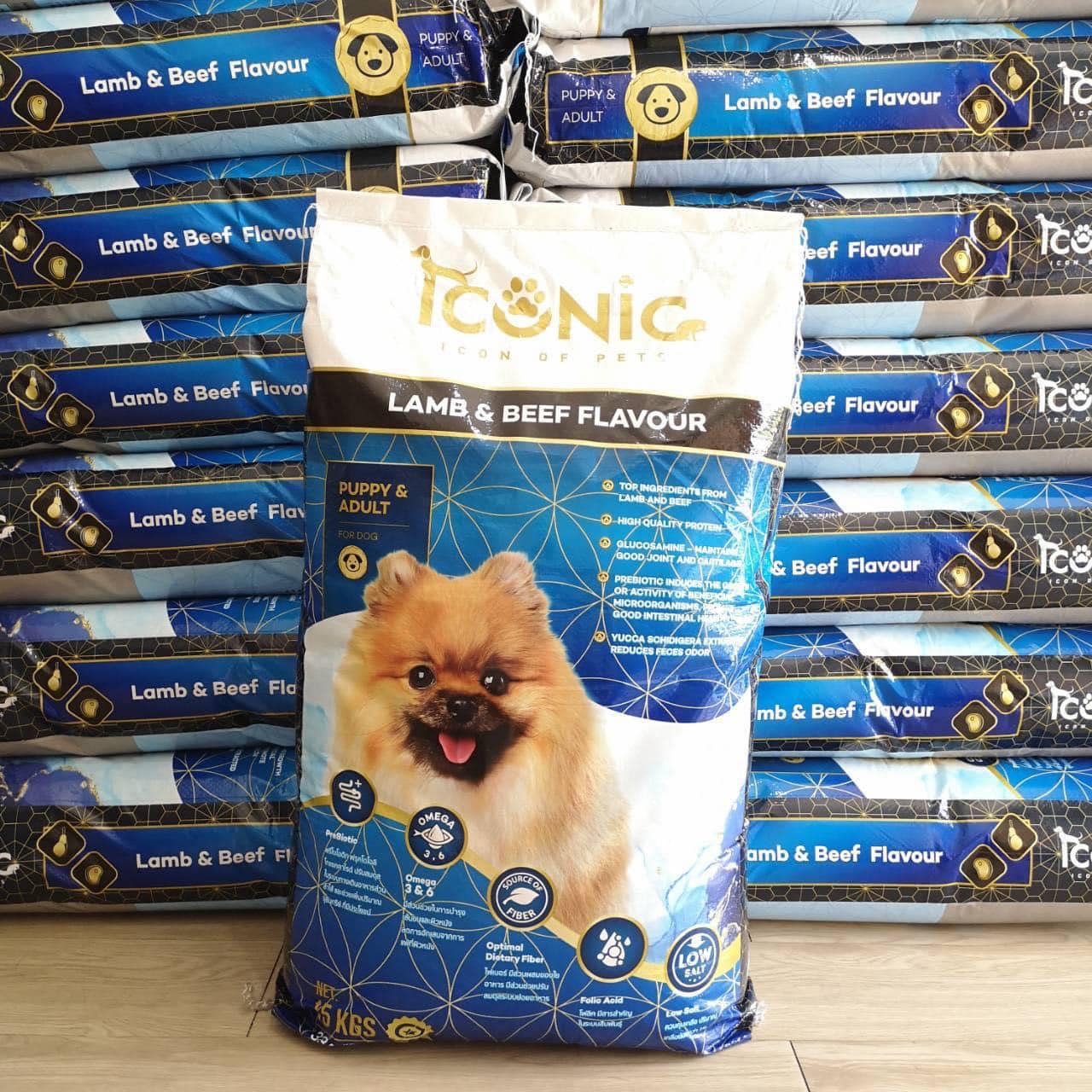 Iconic Dog Food 1 Kg. อาหารสุนัข อาหารเม็ด สูตรเนื้อแกะและเนื้อวัว ...