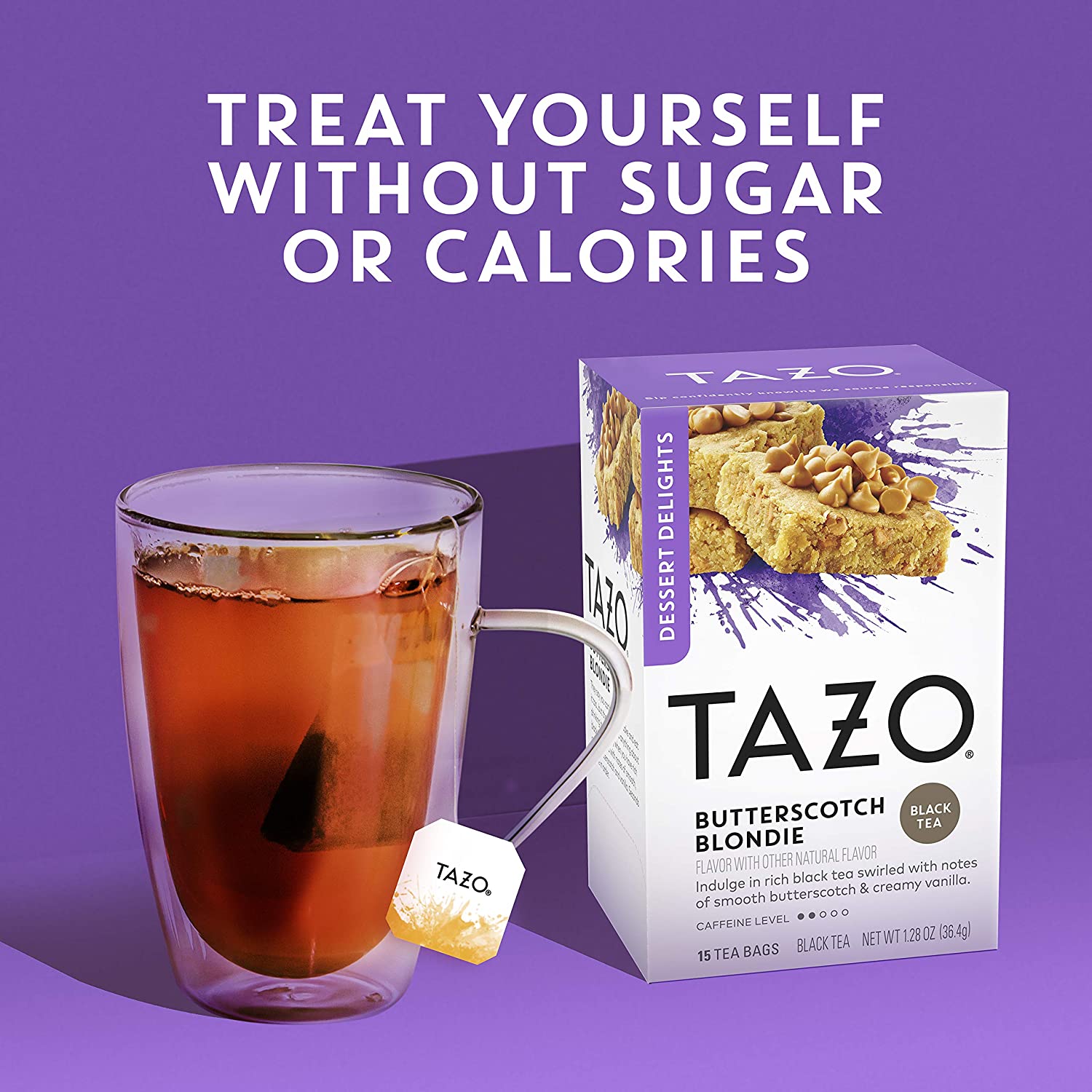 TAZO TEA ???? ชาดำรสขนมหวาน Tazo Butterscotch Blondie Dessert Delights ...