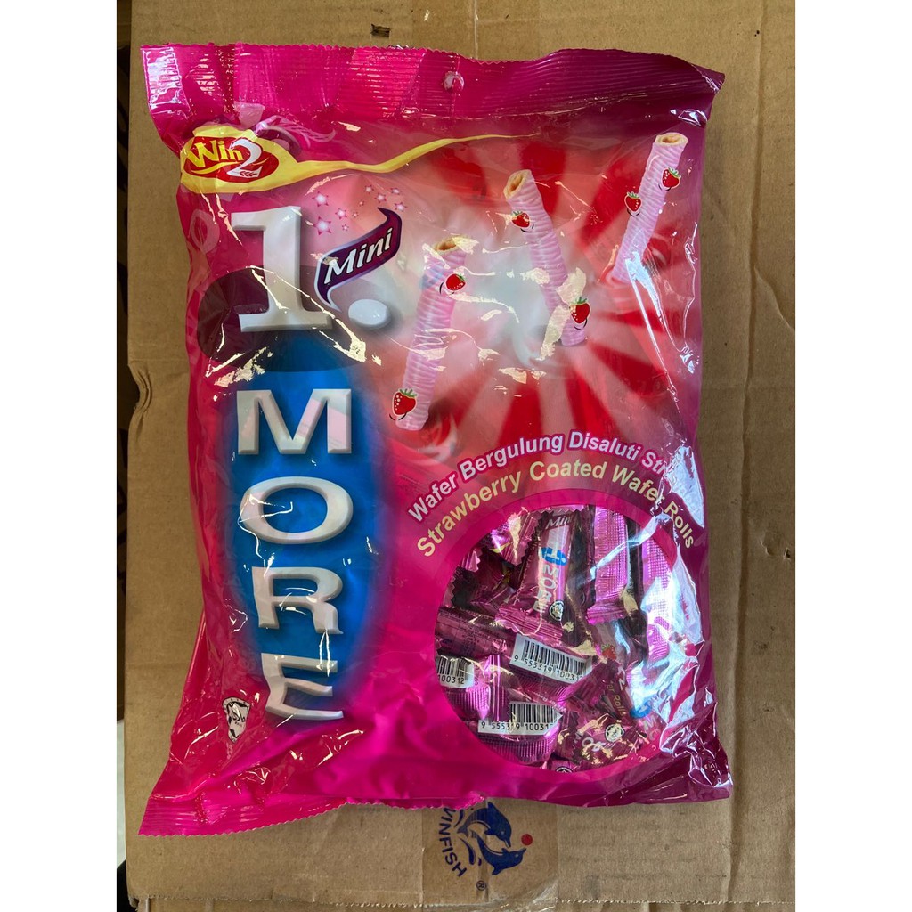 Win2 Mini 1MORE Chocolate Coated Wafer Rolls เวเฟอร์เคลือบช็อคโกแลต (60 ...