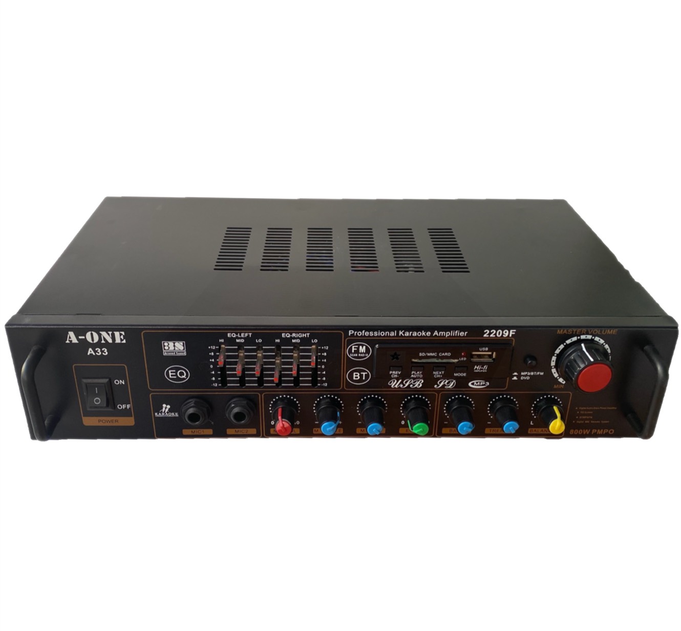 เครื่องขยายเสียงคาราโอเกะ USB MP3 SDCARD DIGITAL SURROUND MODEL AONE A ...