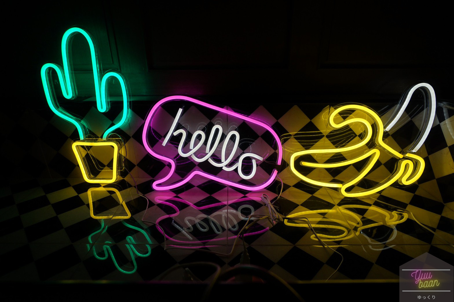Neon Light โคมไฟนีออน LED "Hello" ใช้ตกแต่งบ้าน ร้าน และงานปาร์ตี้ ...