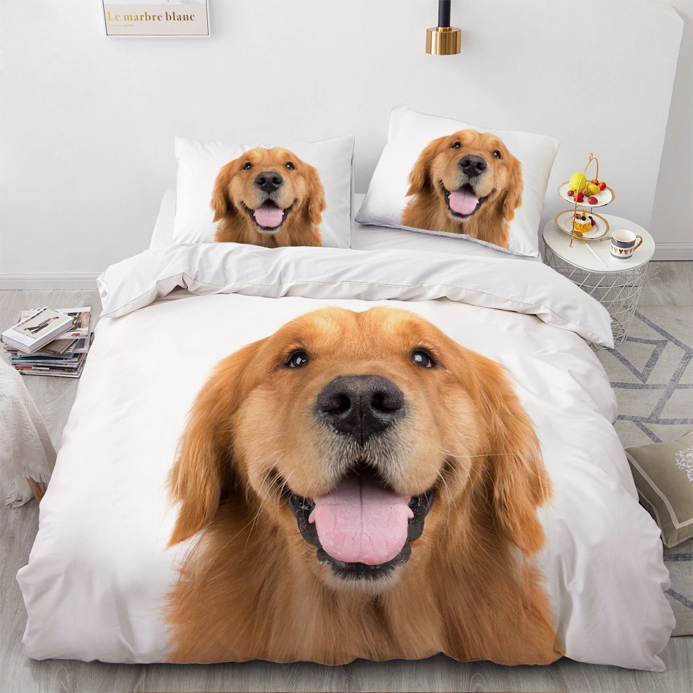 3D Bedding Sets White Duvet Quilt Cover Set Comforter Bed Linen ...