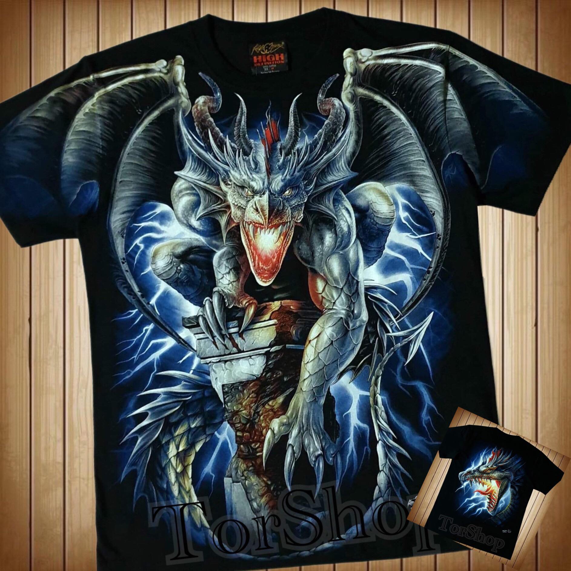 เสื้อยืดสกรีนเรืองแสงงาน Full-HD ป้ายลิขสิทธิ์แท้ Rock Chang ผ้า Cotton ...