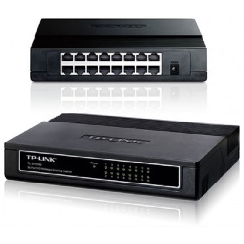 SWITCH (สวิตซ์) Switching Hub TP-LINK (TL-SF1016D) 16 Port (11") สวิตซ์ ...