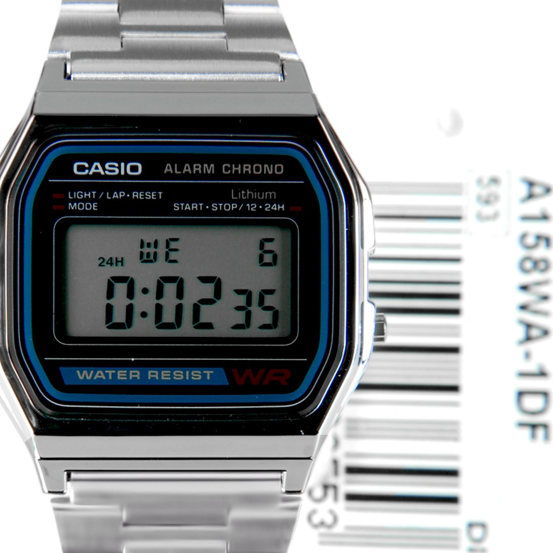 ของแท้100% คาสิโอ นาฬิกาข้อมือ Casio Standard A158WA-1D สายสแตนเลส ประกัน1ปี ร้าน Time4You T4U ...