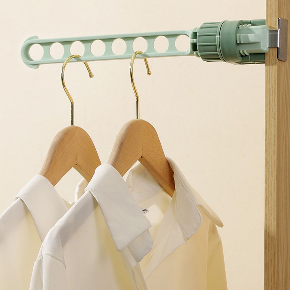 UNQCSA Plastic 8-holes Portable Sturdy Window Frame Hanger Clothes Rack ...
