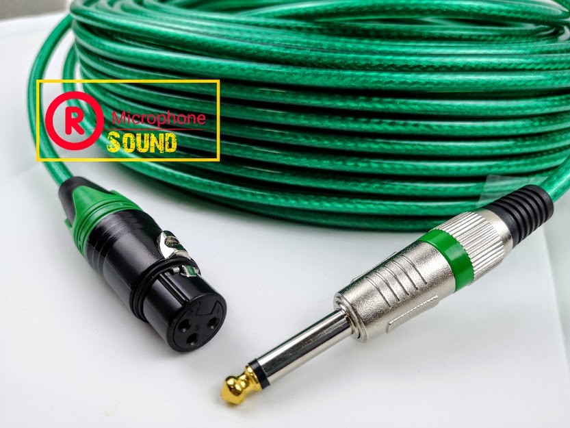 สายไมค์โครโฟน Microphone cable size 8 เมตร งานแฮนด์เมด - R sound - ThaiPick