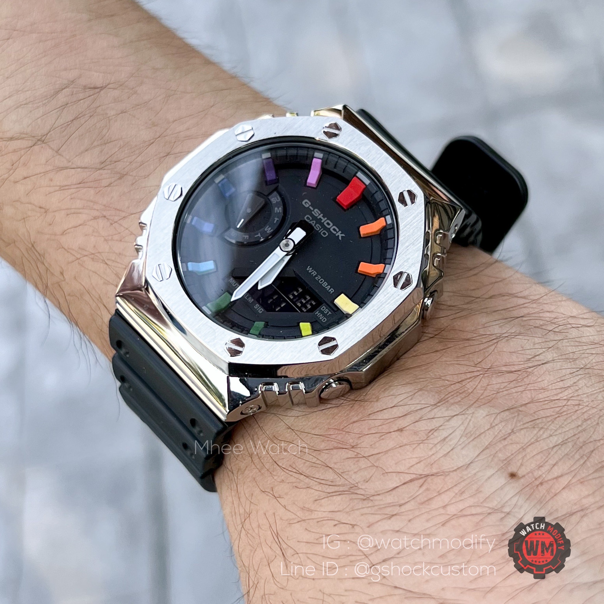 G-Shock Casioak Rainbow Metal Face - Mhee Watch - ThaiPick