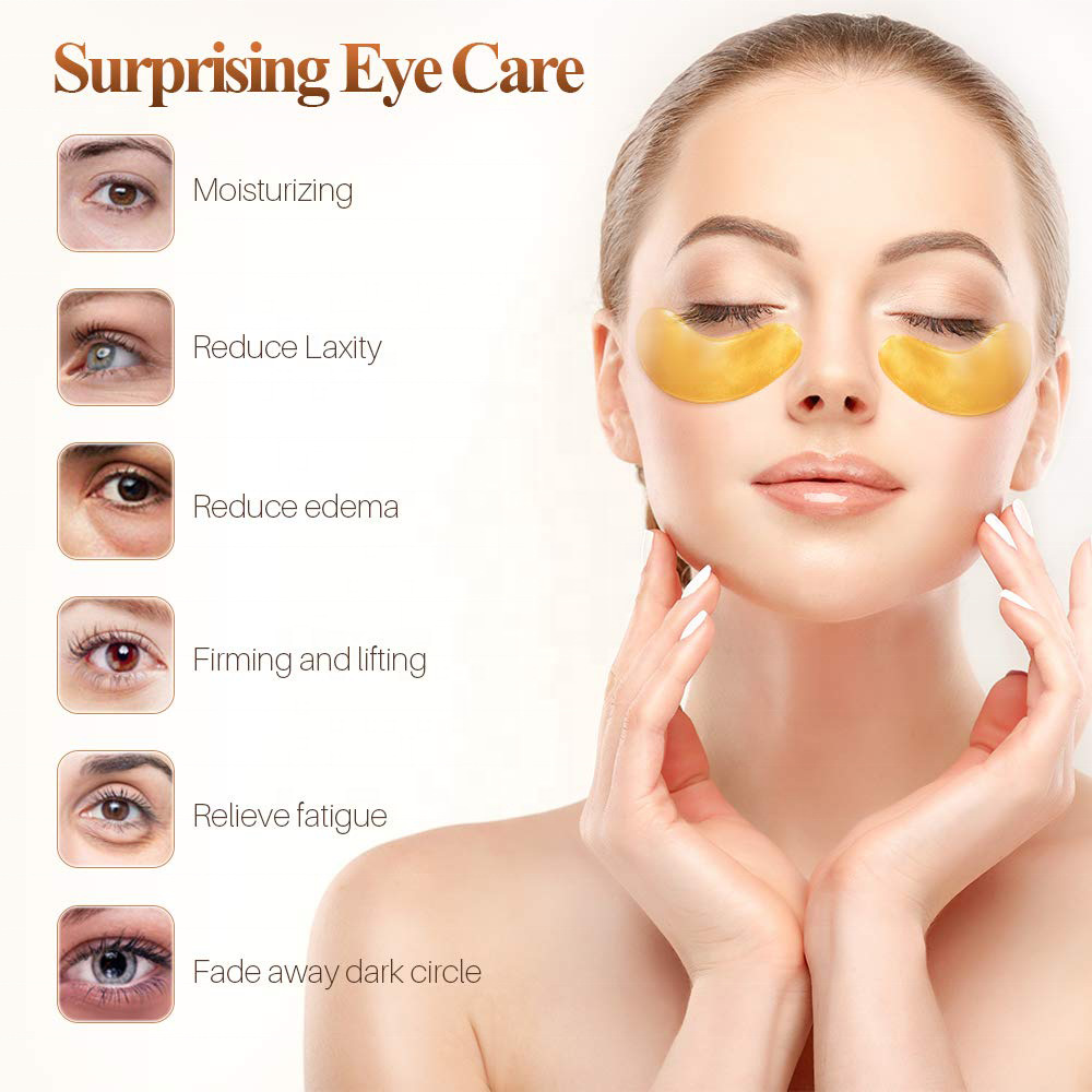 สินค้าขายดี แผ่นมาส์กตาทองเวนเซน gold eye facial masks 60 ชิ้น ลดตาดำ ...