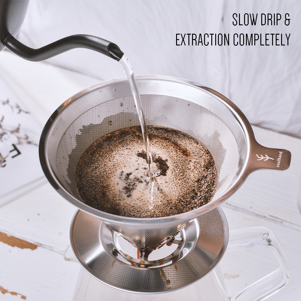 Soulhand Stainless Steel Coffee Filter Pour Over Coffee Filter Metal ...
