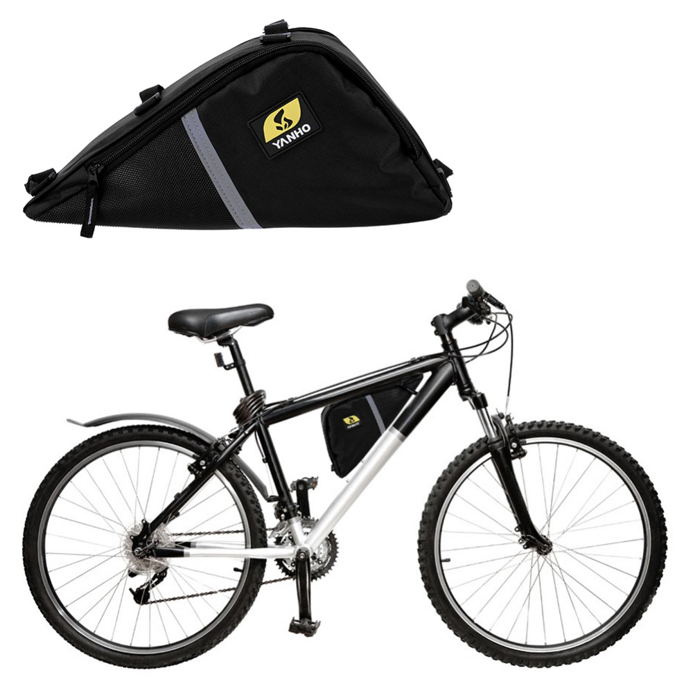 YANHO Water Resistant Bicycle Bag Bike Bag Frame Front Tube Oxford ...