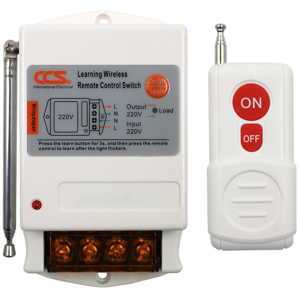CCS รีโมทควบคุมระยะไกล Remote Control Switch รุ่น CRS-220V ขนาด20A ...