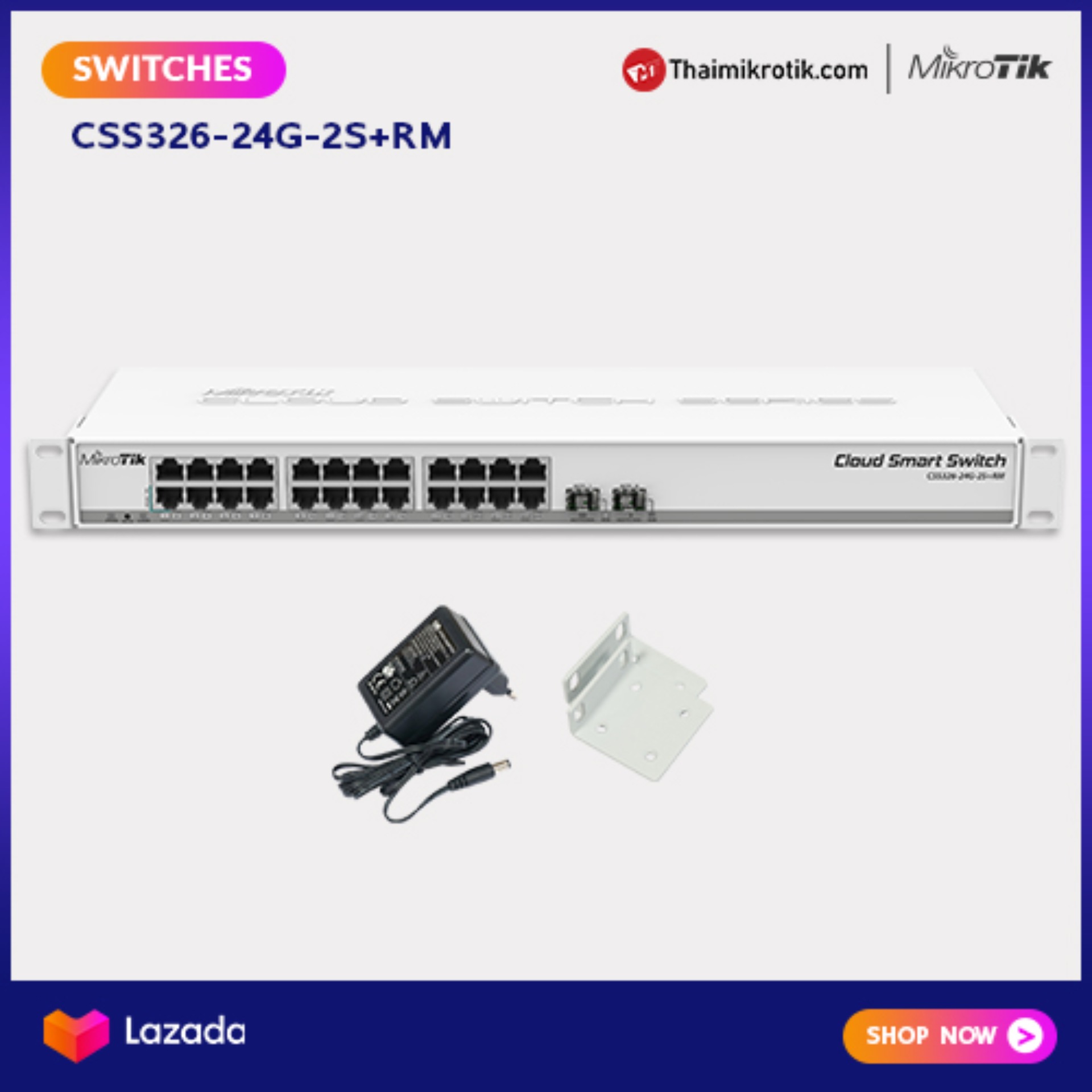 Mikrotik CSS326-24G-2S+RM - taradnetwork - ThaiPick