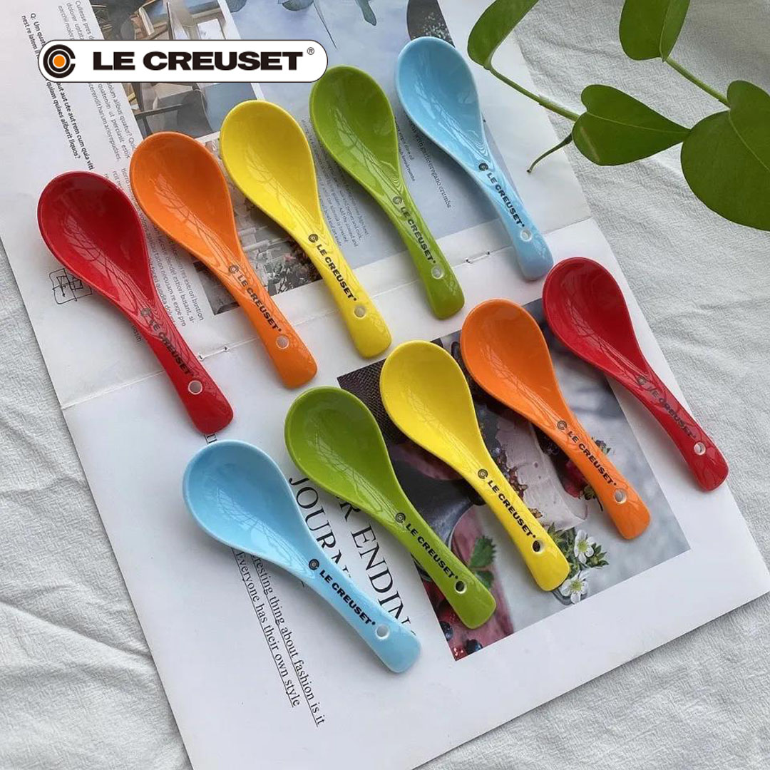 France LE CREUSET household ceramic rainbow spoon high temperature ...