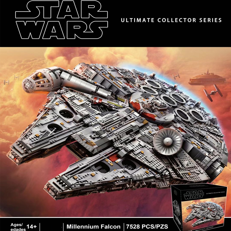 Assembling Lego Star Wars Skywalker Force Speed Super Large Millennium ...