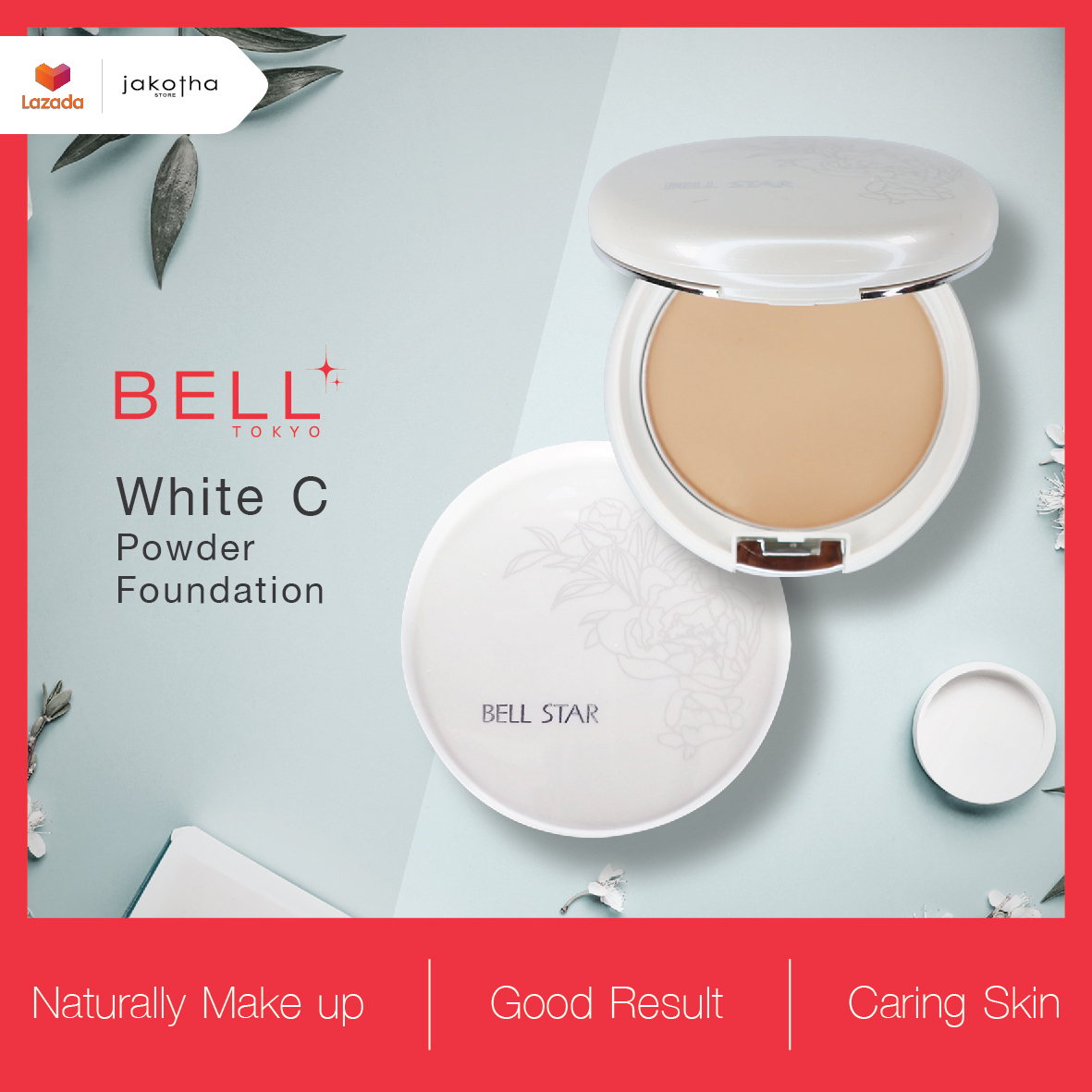 1 แถม 1Bell Star White C Powder Foundation SPF 16 By Jakotha - Jakotha ...