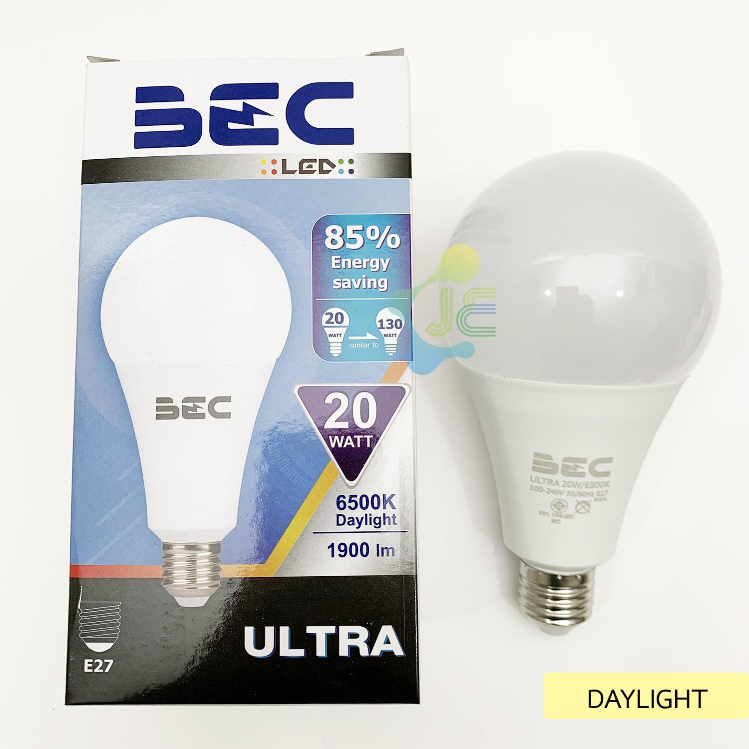 BEC หลอด LED Ultra 3W-25W Day Light แสงขาว E27 - JE Electrical - ThaiPick