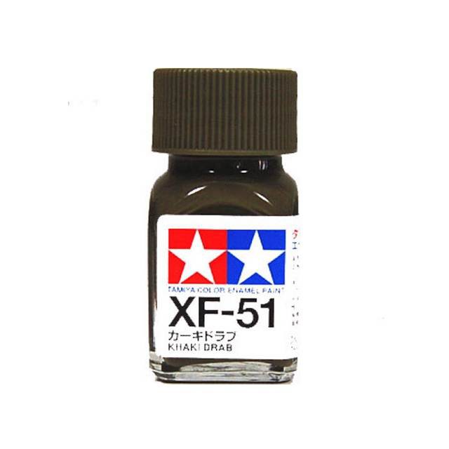 สีสูตรอีนาเมล TAMIYA XF-51 Khaki Drab (10 ml) - Hobby Station - ThaiPick