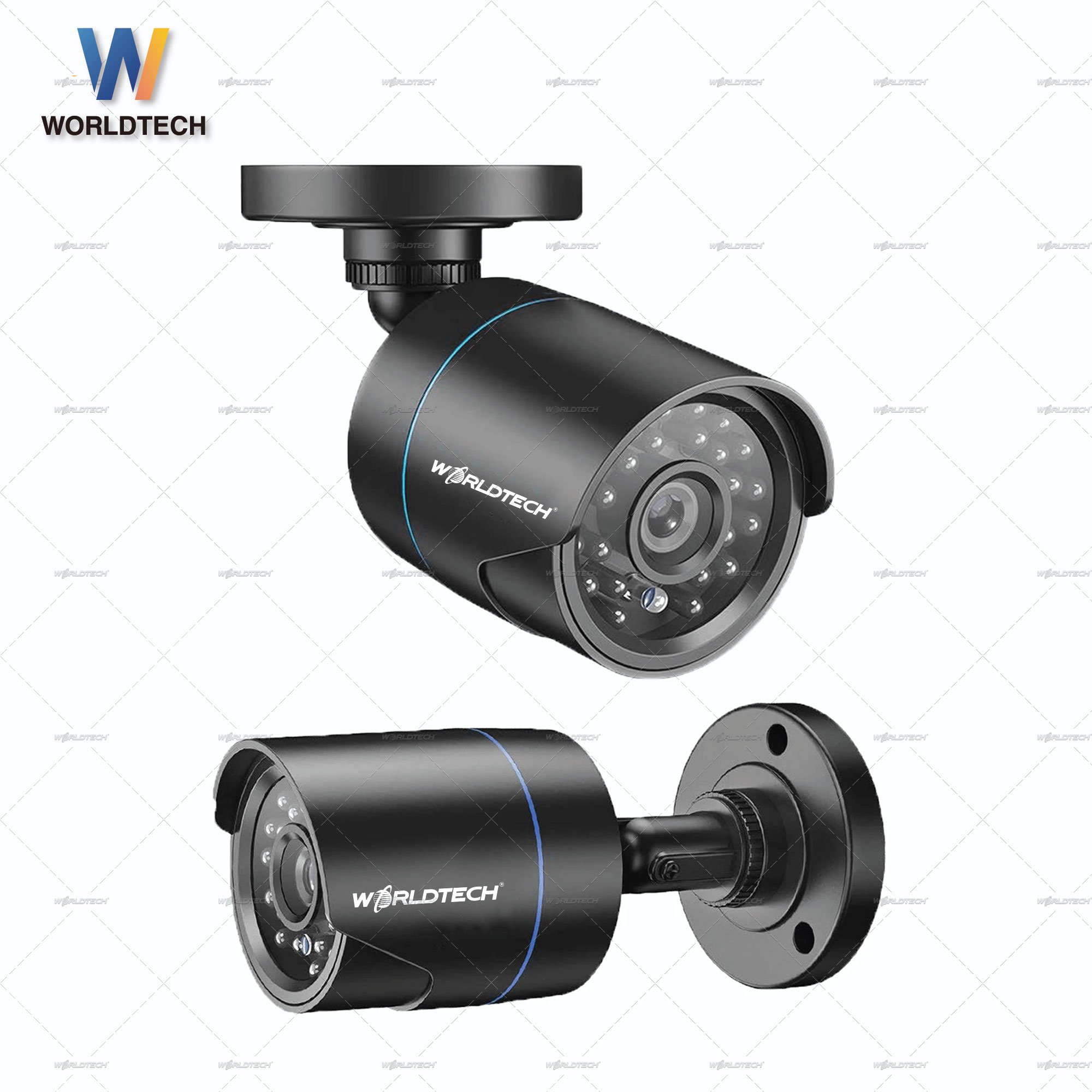 Worldtech รุ่น WT-AHDSET11080P CCTV ชุดกล้องวงจรปิด 4 กล้อง HD AHD KIT ...