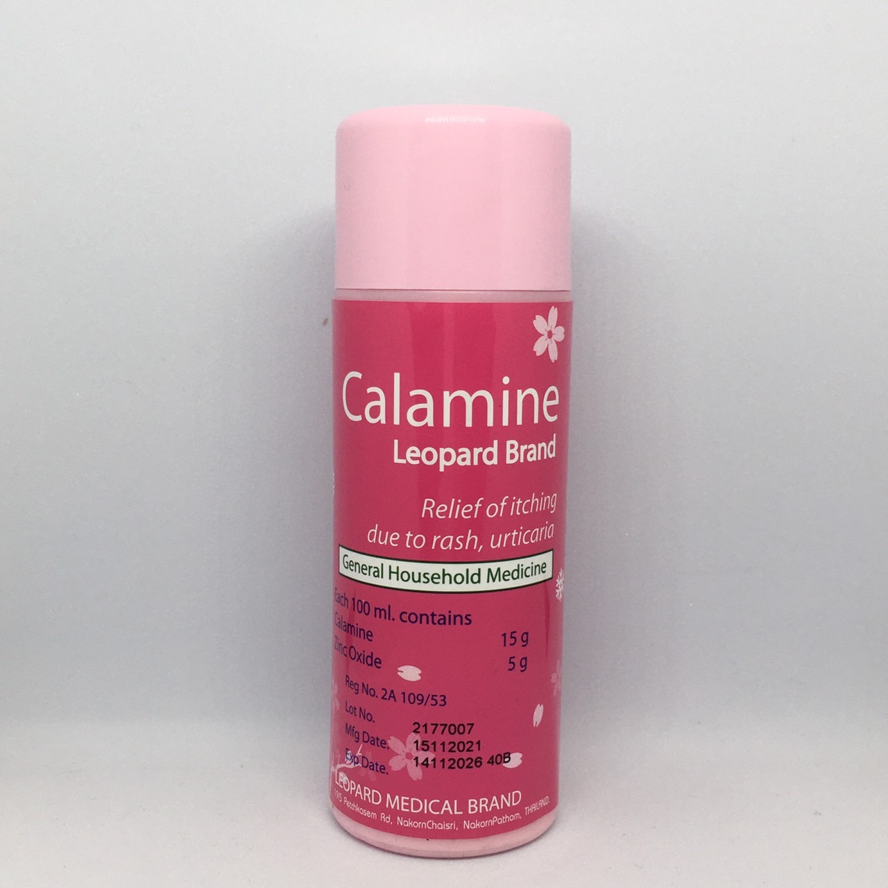 Calamine Leopard brand คาลาไมน์ ตราเสือดาว 120 ml. 6 ขวด พลาสติกกลม ...