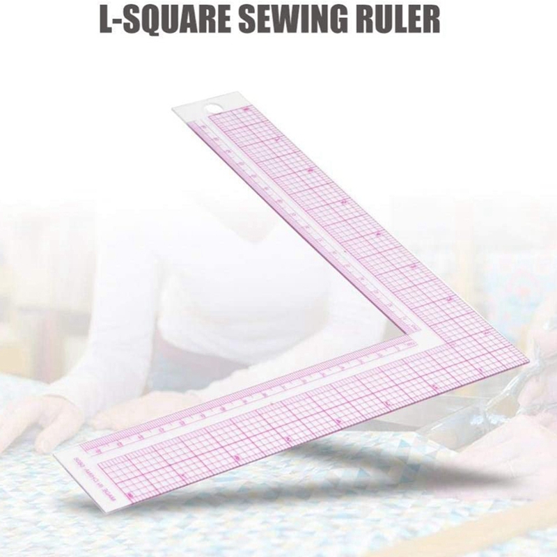 [qianmoxiangu]Sewing Measure Rulers 90-Degree L Shape Square Ruler ...