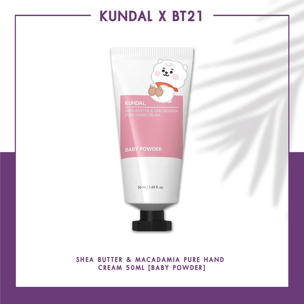 [KUNDAL] BT21 Shea Butter & Macadamia Pure Hand Cream 50ml - QSfe12Ug ...