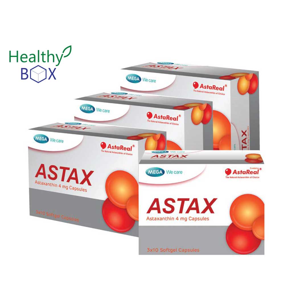 ซื้อ 3 แถม 1 Mega Astax Astaxantin 4 mg เมก้า แอสแท็ก แอสตาแซนติน 4 ...