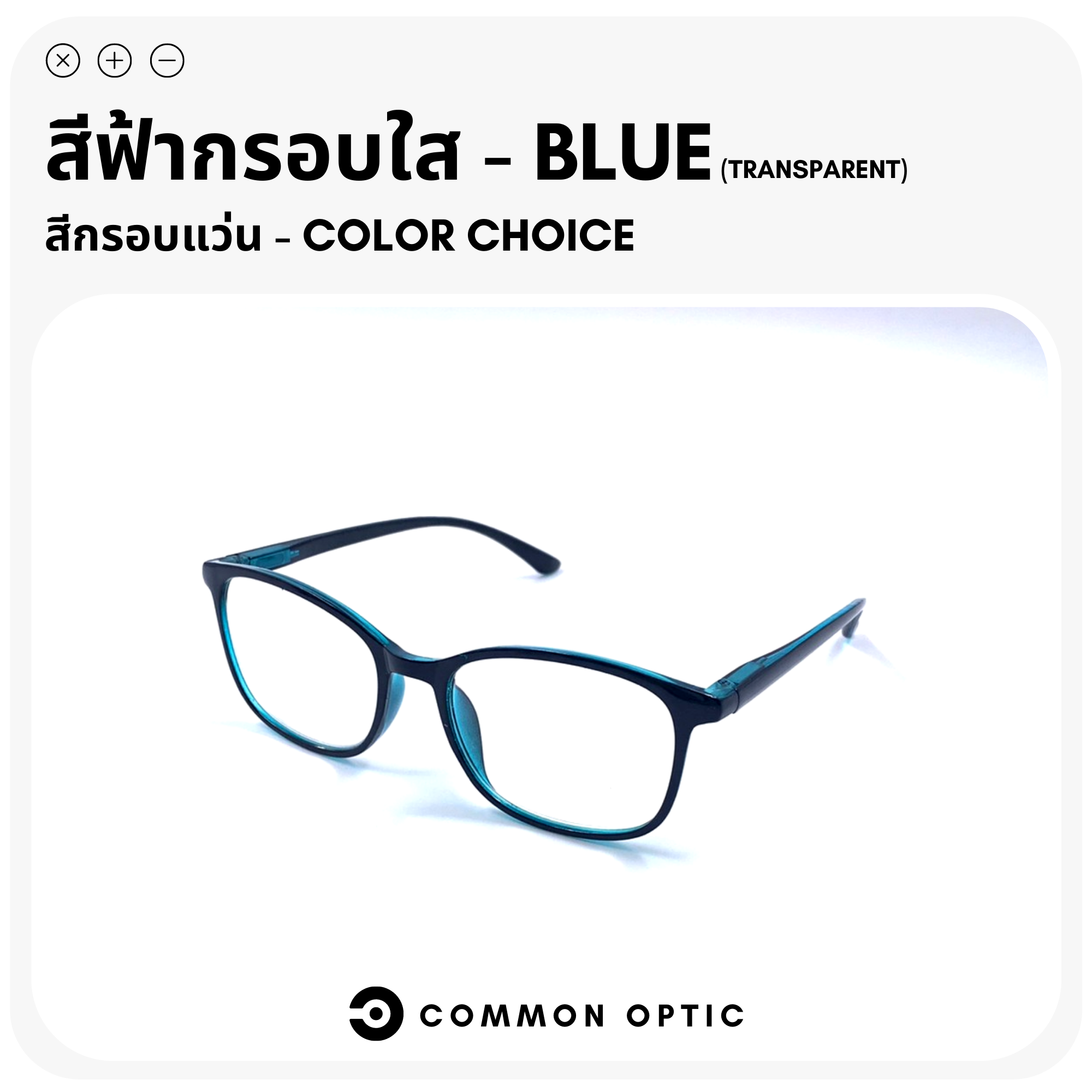 Common Optic แว่นสายตา แว่นสายตายาว แว่นสายตาสั้น แว่นกรองแสง แว่นสายตากรองแสง เลนส์ Blue Filter ...