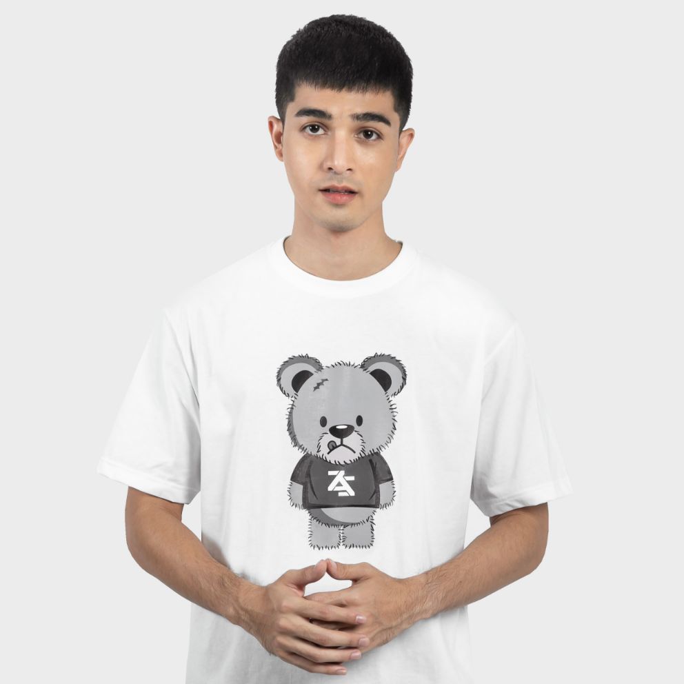 SNAZZY Bear (White) T-Shirt - Snazzy Wear - ThaiPick