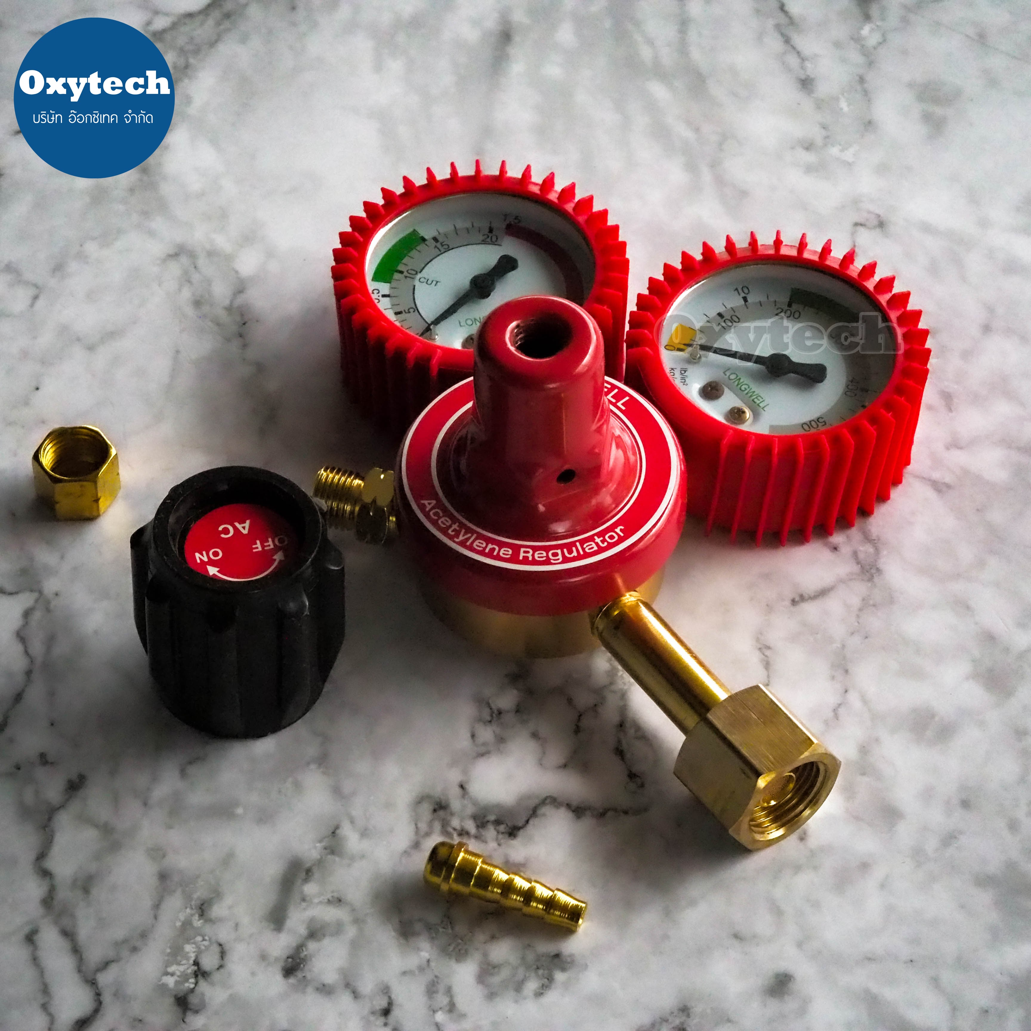 LONGWELL เกจ์ปรับแรงดันแก๊สอะเซทิลีน (AC) - Oxytech Shop - ThaiPick