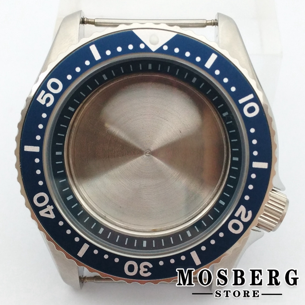 42mm SKX Watch Case Solid 316L Stainless Steel Sapphire Glass Modified ...