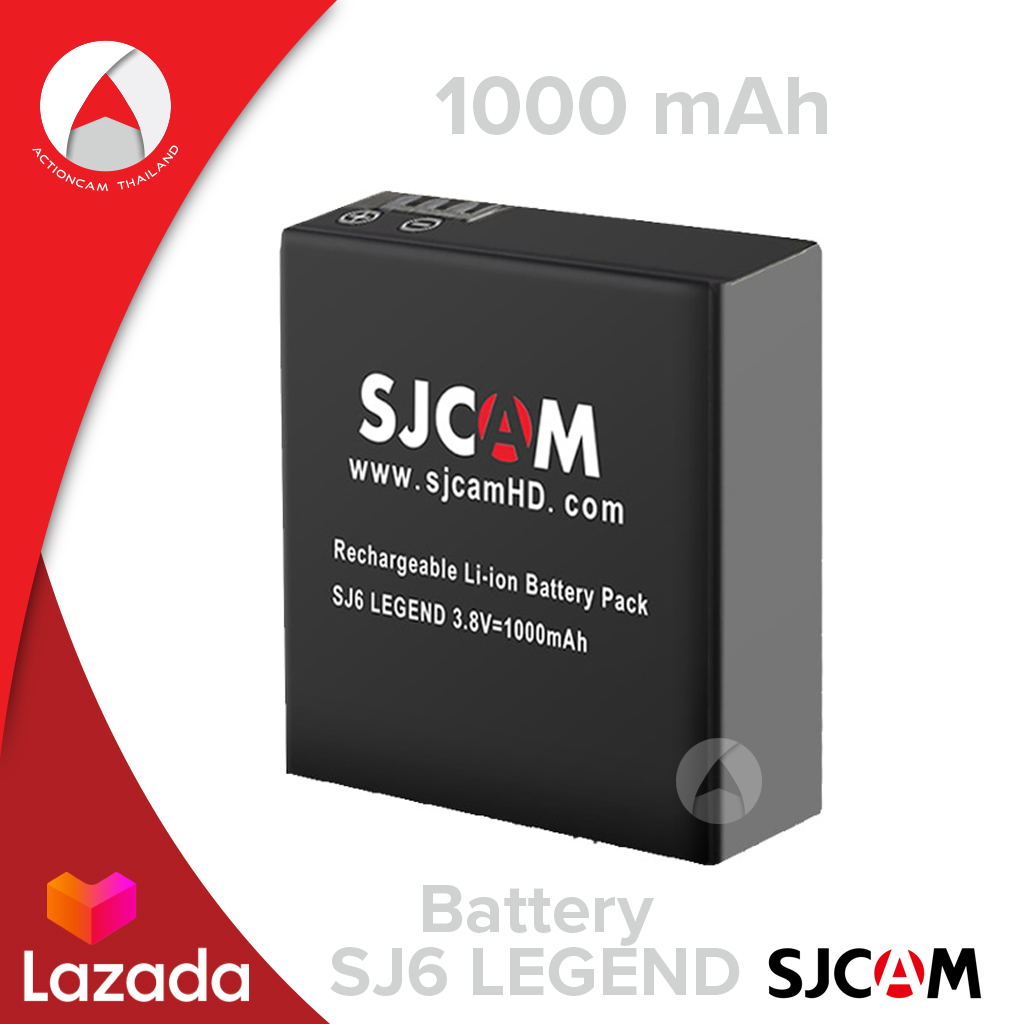 SJCAM Battery 1000 mAh for SJ6 อุปกรณ์กล้อง อุปกรณ์เสริม กล้อง action ...