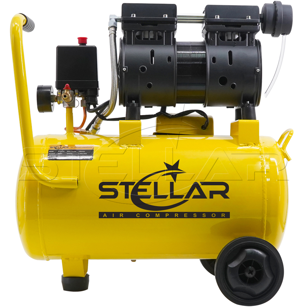 STELLAR ปั้มลมออยล์ฟรี ปั๊มลม OIL FREE 800W ปั้มลม 30 ลิตร รุ่น STR-30L ...