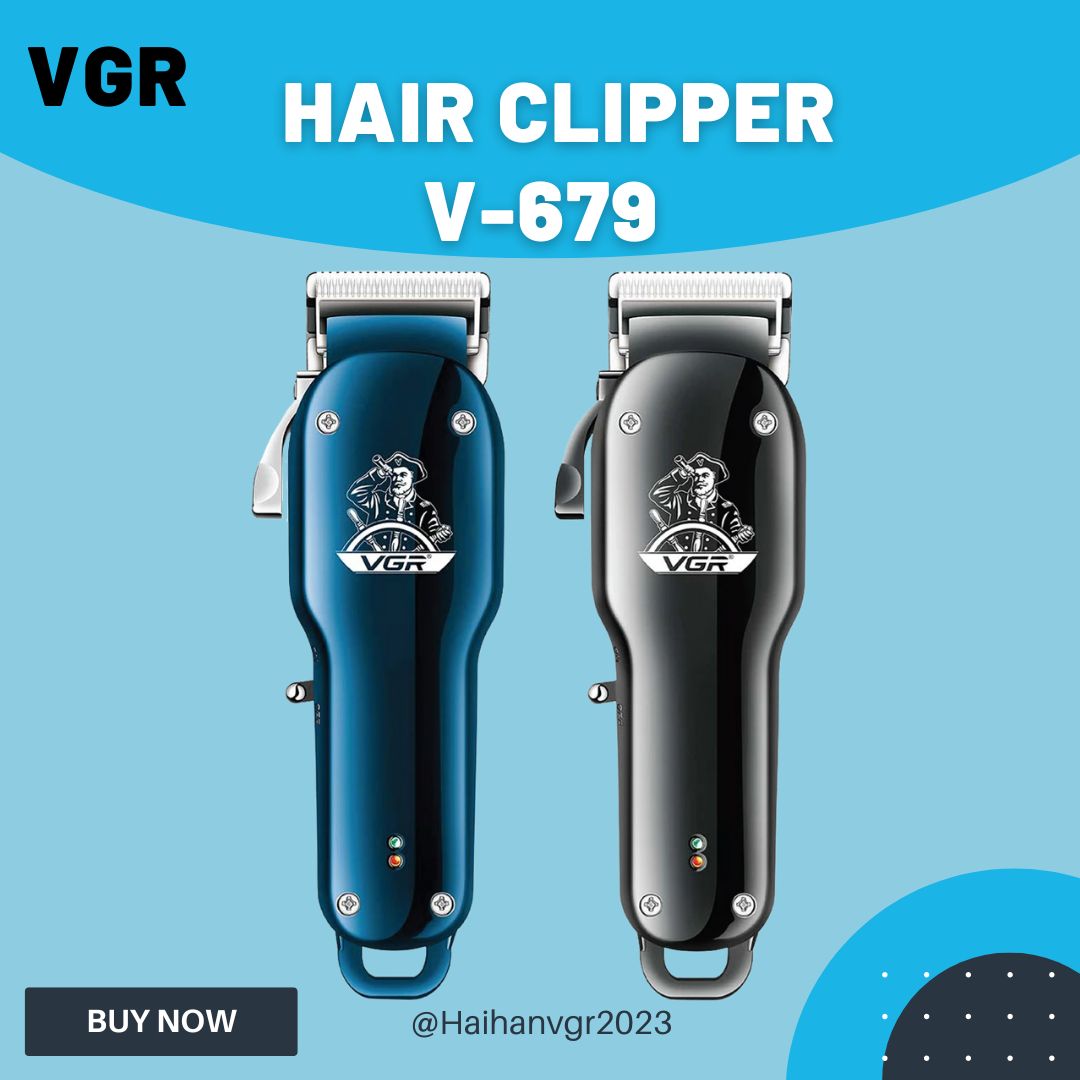 ปัตตาเลี่ยนไร้สาย ปัตตาเลี่ยนตัดผมแบบไร้สาย VGR รุ่น V - 679 สีน้ำเงิน ...
